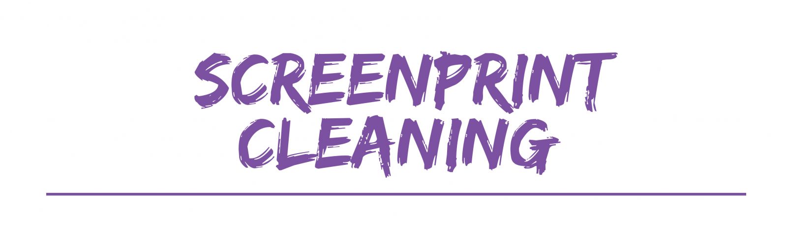 Printmaking Screen Print Cleaning